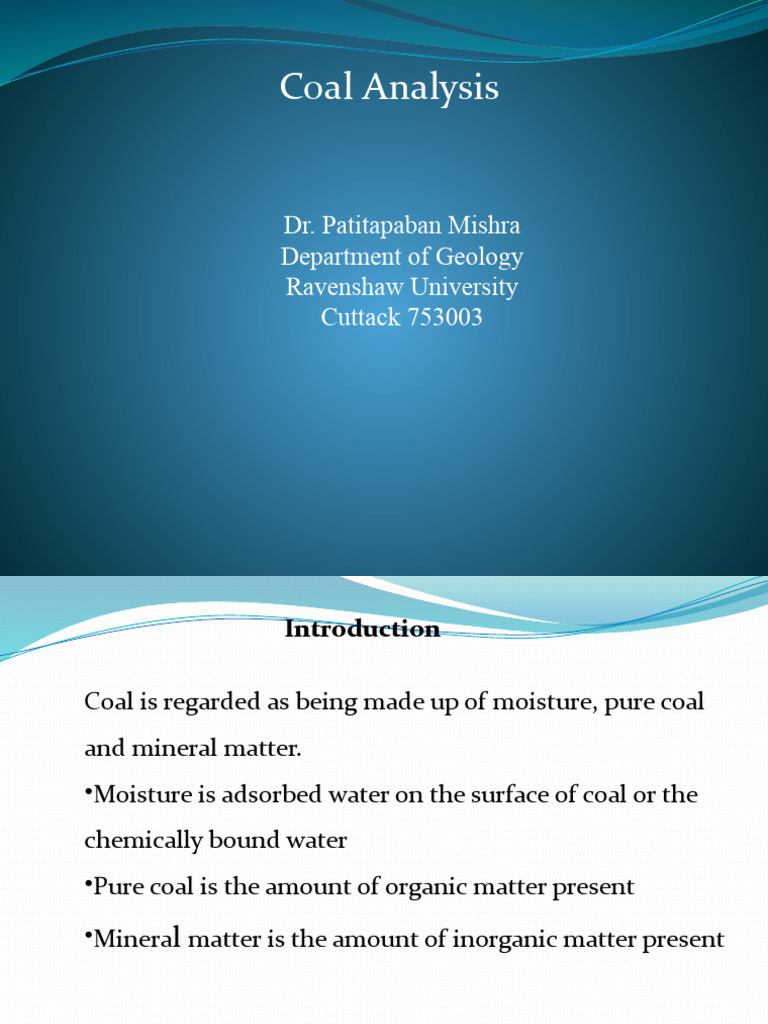 Comprehensive Coal Analysis Guide | PDF | Coal | Sulfur