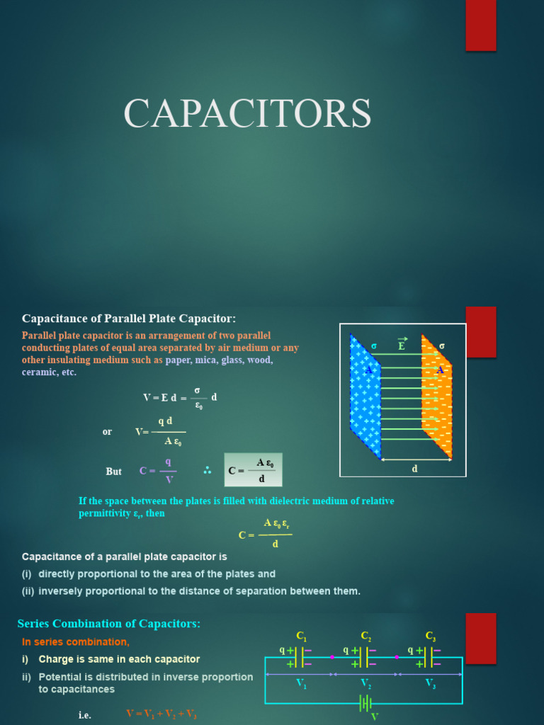Capacitance | PDF | Dielectric | Capacitance
