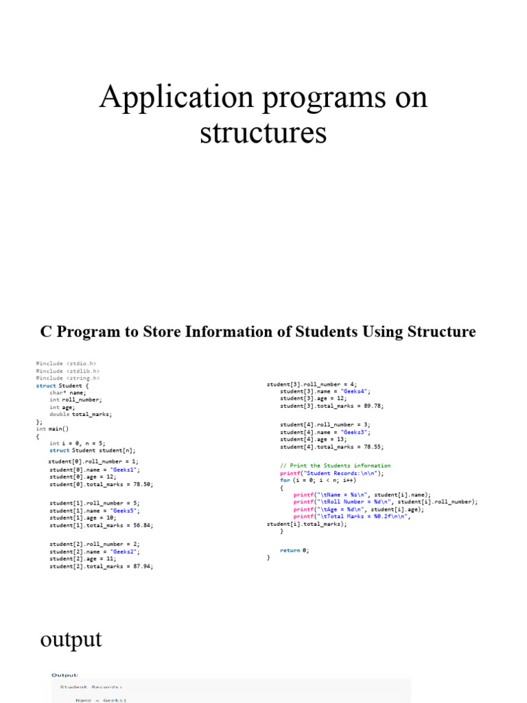 Application Programs On Structures | PDF