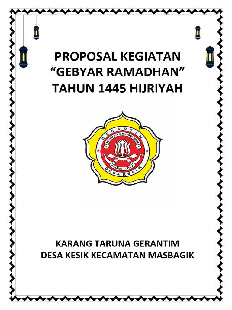 Proposal Ramadhan | PDF