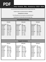 Bell Timings 2025 - 2026 | PDF
