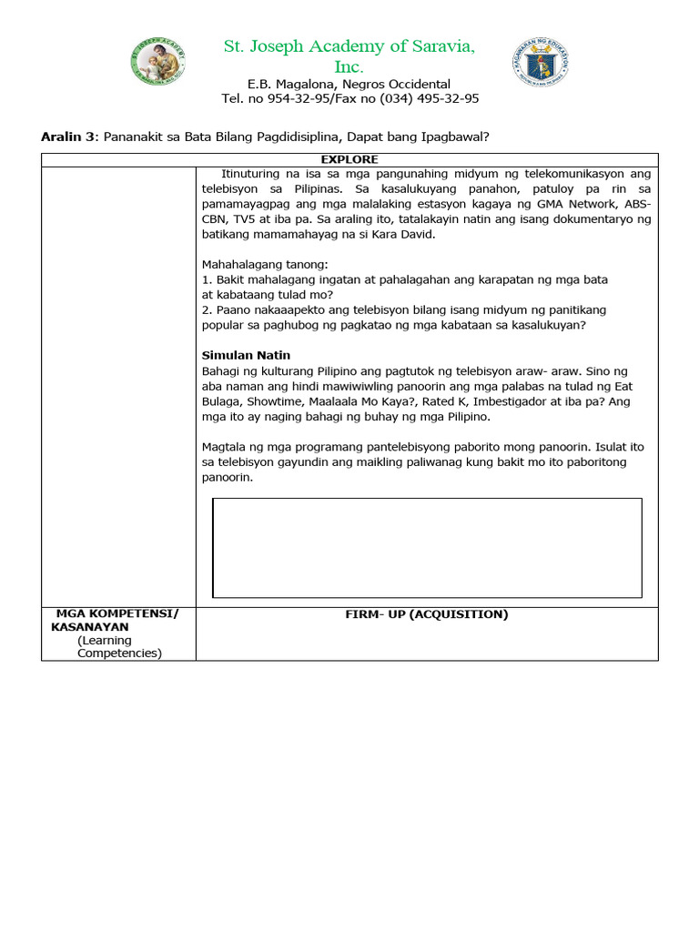 Fil 8 q3 Week 3 LP | PDF