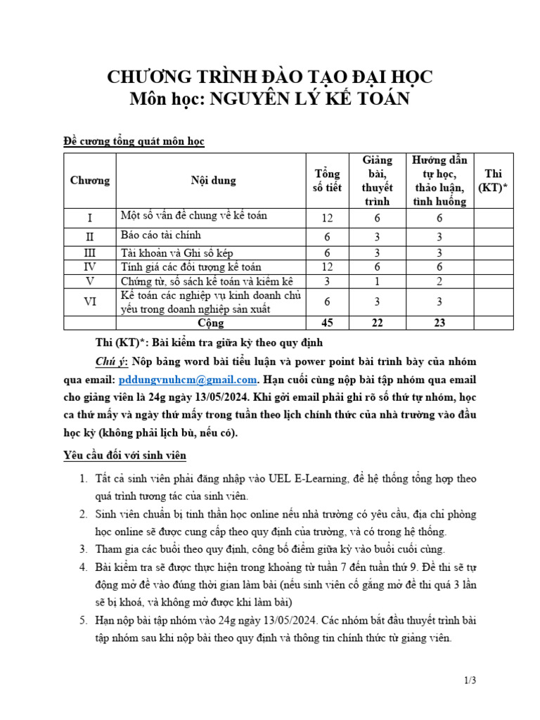 Uel CĐ NLKT 2024 | PDF
