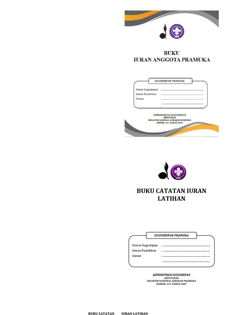 Buku Catatan Iuran | PDF