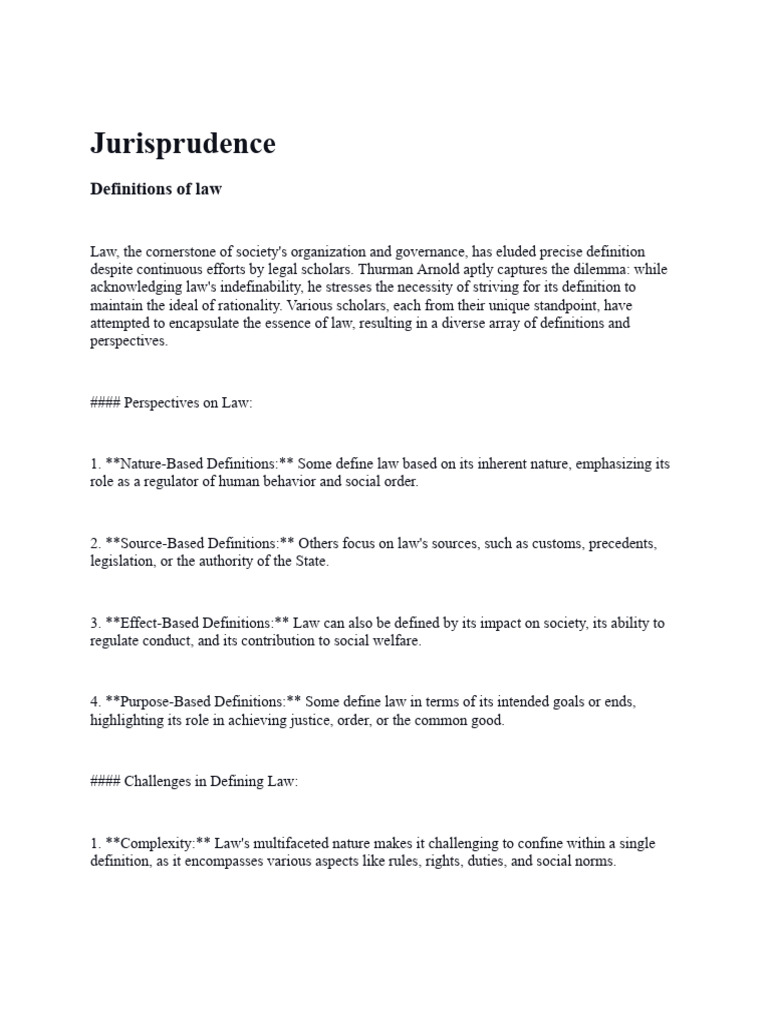 Jurisprudence | PDF | Common Law | Property