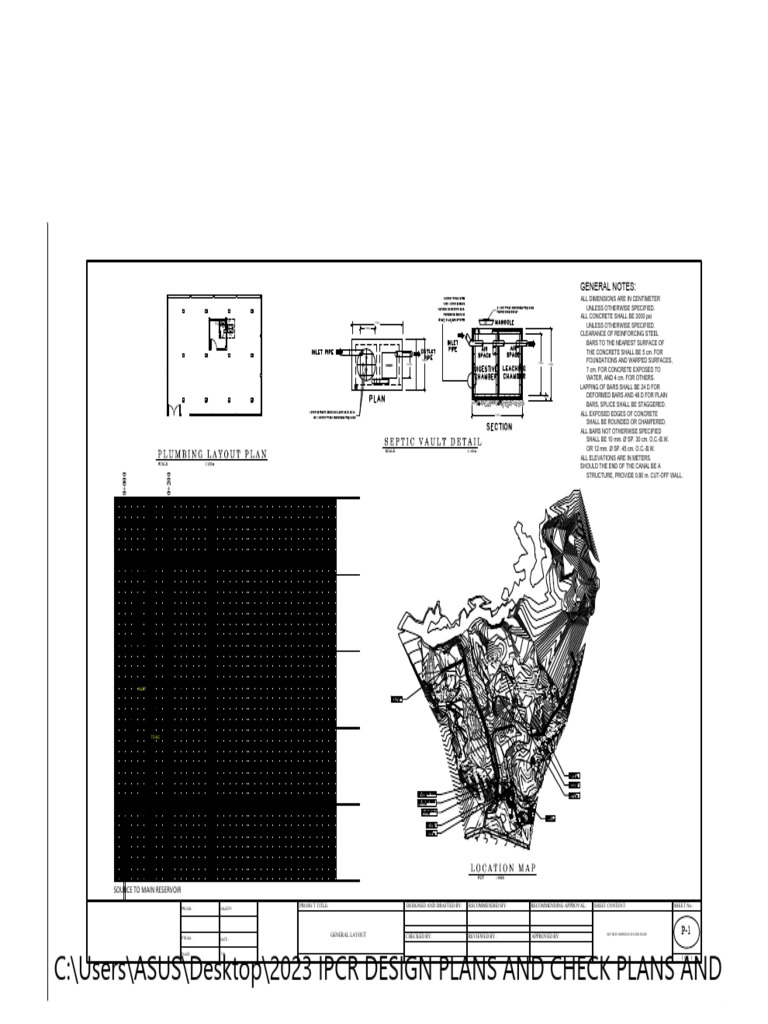 Powerhouse With Fence General Layout | PDF | Concrete | Architectural ...