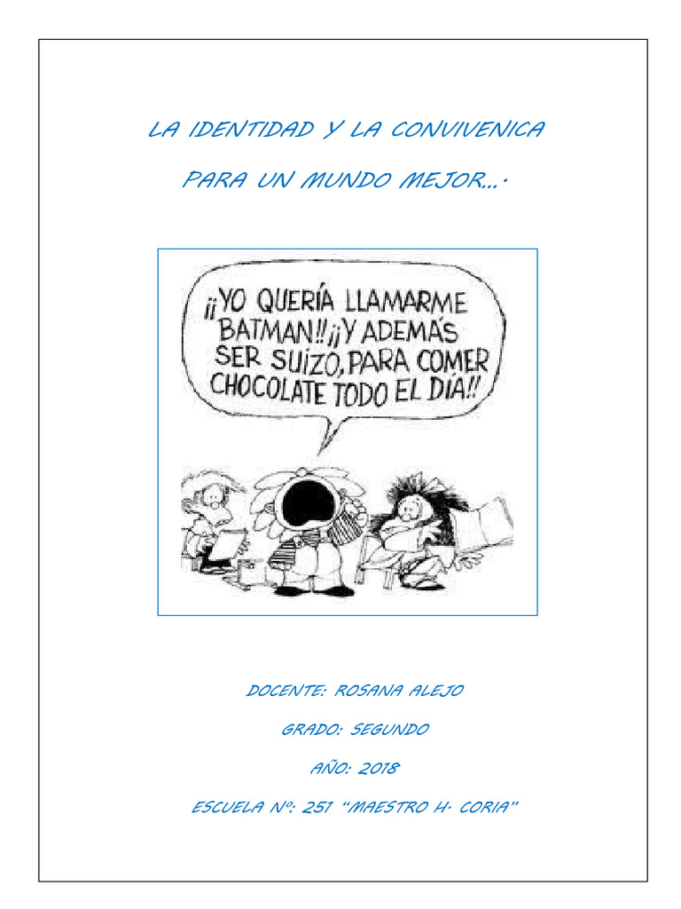 Identidad y convivencia en primaria | PDF | Evaluación | Escuelas