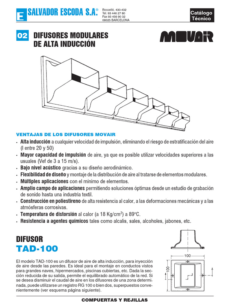 02 DifusoresModularesMovair | PDF