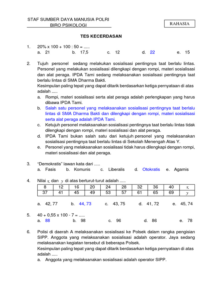 Test Psi | PDF