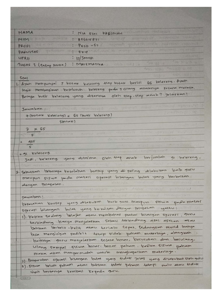 TUGAS MATEMATIKA 1 TTM (1) | PDF