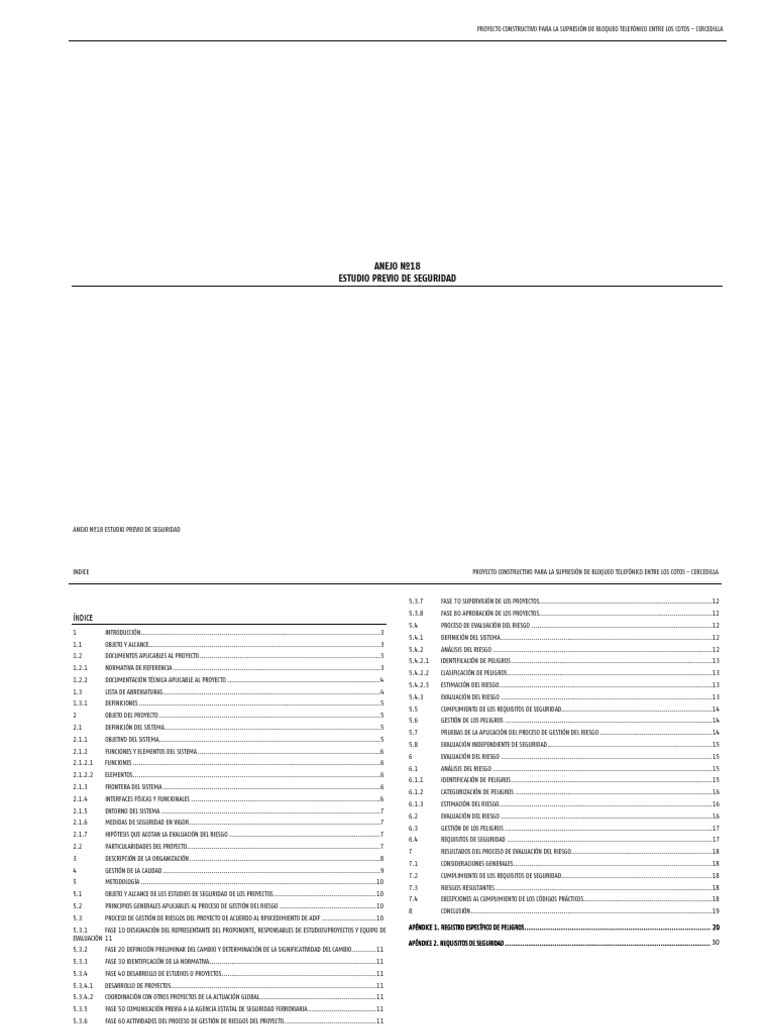 P0210J53-BT12-SR-SYS-An-0018 Anejo 18 Estudio Previo de Seguridad - 06 | PDF | Transporte ...