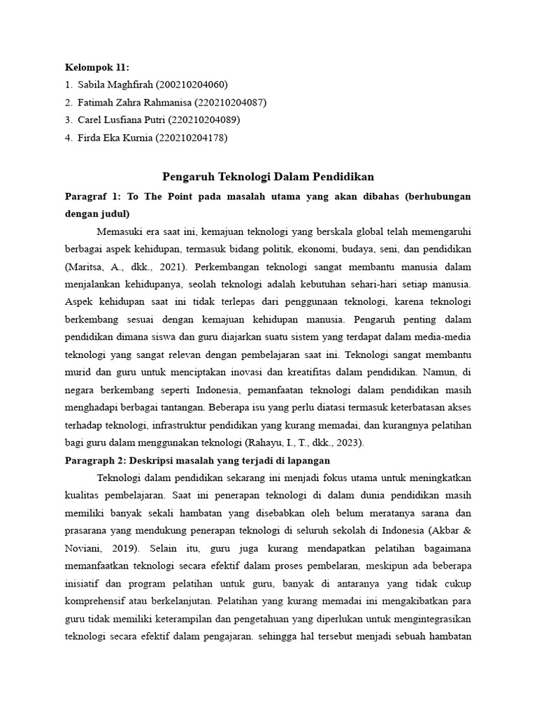 Tpki Artikel Kel 11 Revisi 2 | PDF