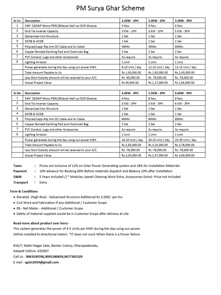 Sathyam Green Energy Solutions Phamplet | PDF | Physical Quantities | Electrical Engineering