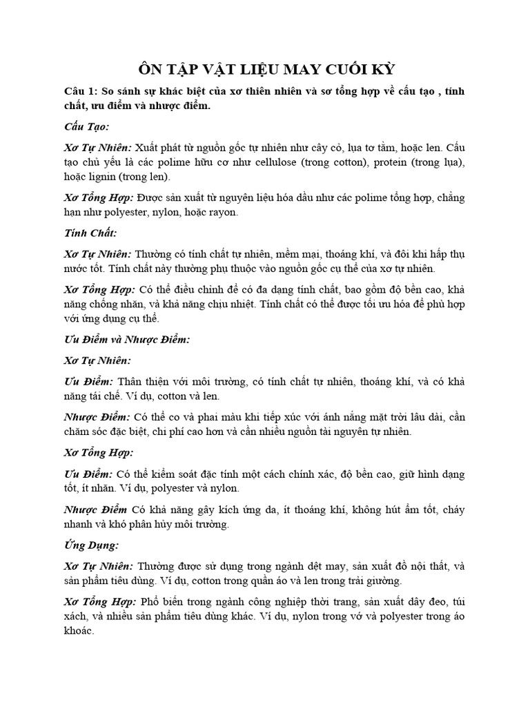 On Tap VLM Cuoi Ky | PDF