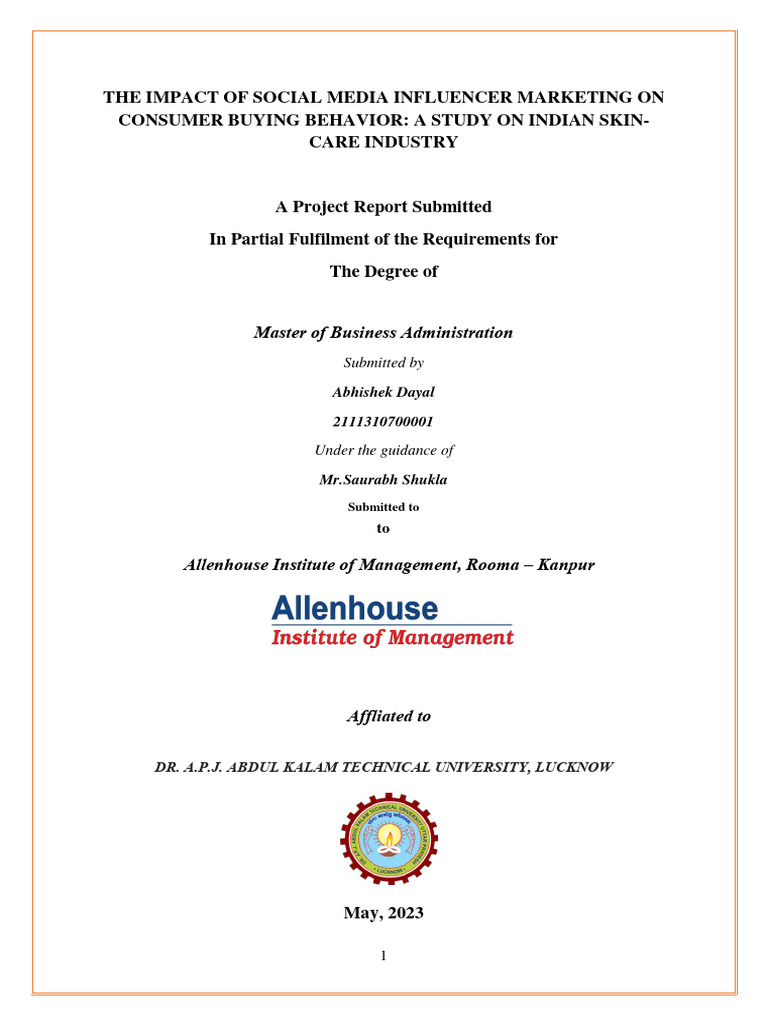 Final Research Report | PDF | Methodology | Survey Methodology