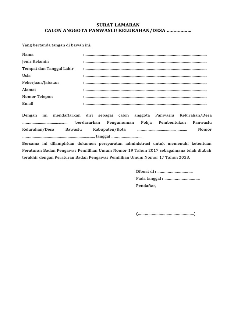 Lampiran Persyaratan PKD | PDF | Game & Aktivitas