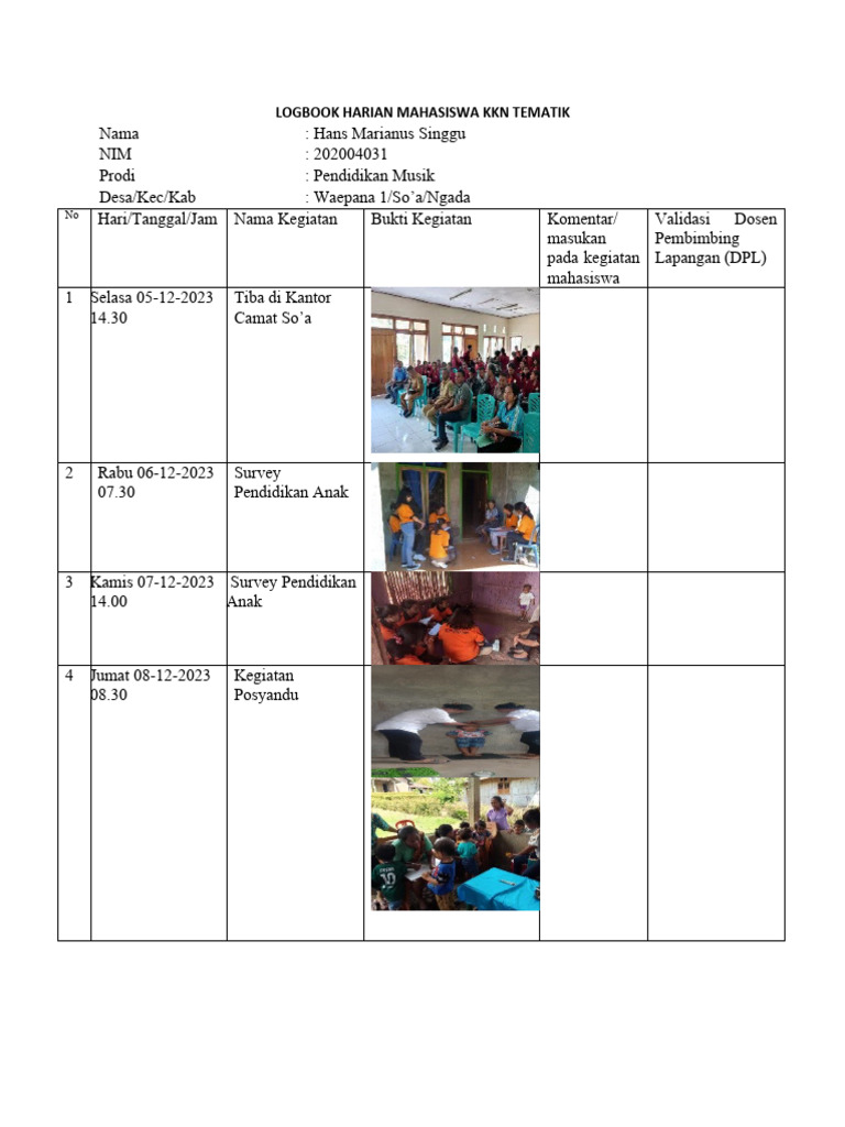 Laporan Kegiatan KKN | PDF