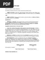 Deed of Conditional Sale | PDF | Deed | Sales