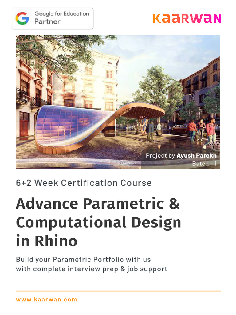 Rhino & Grasshopper Certification - Kaarwan - India | Download Free PDF | 3 D Computer Graphics ...