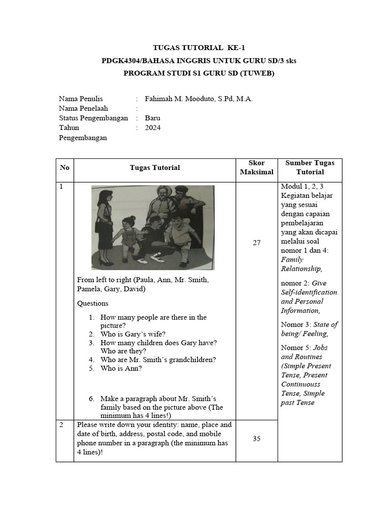 Tugas Tutorial 1 | PDF