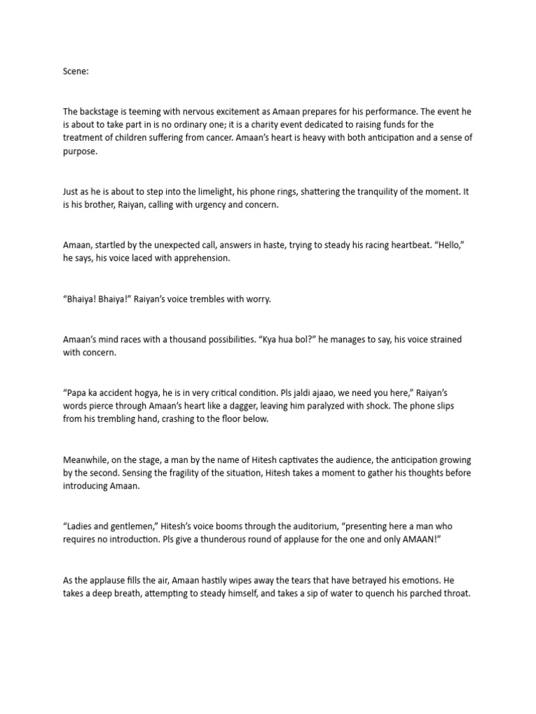 script edited | PDF | Emotions