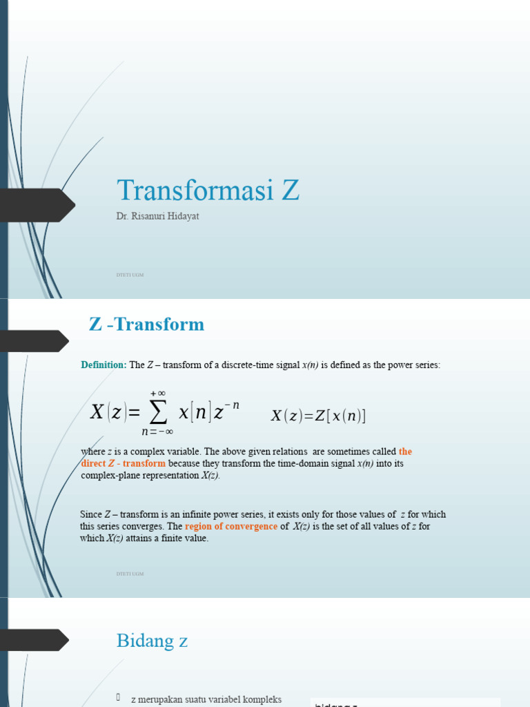 03A TransformasiZ | PDF