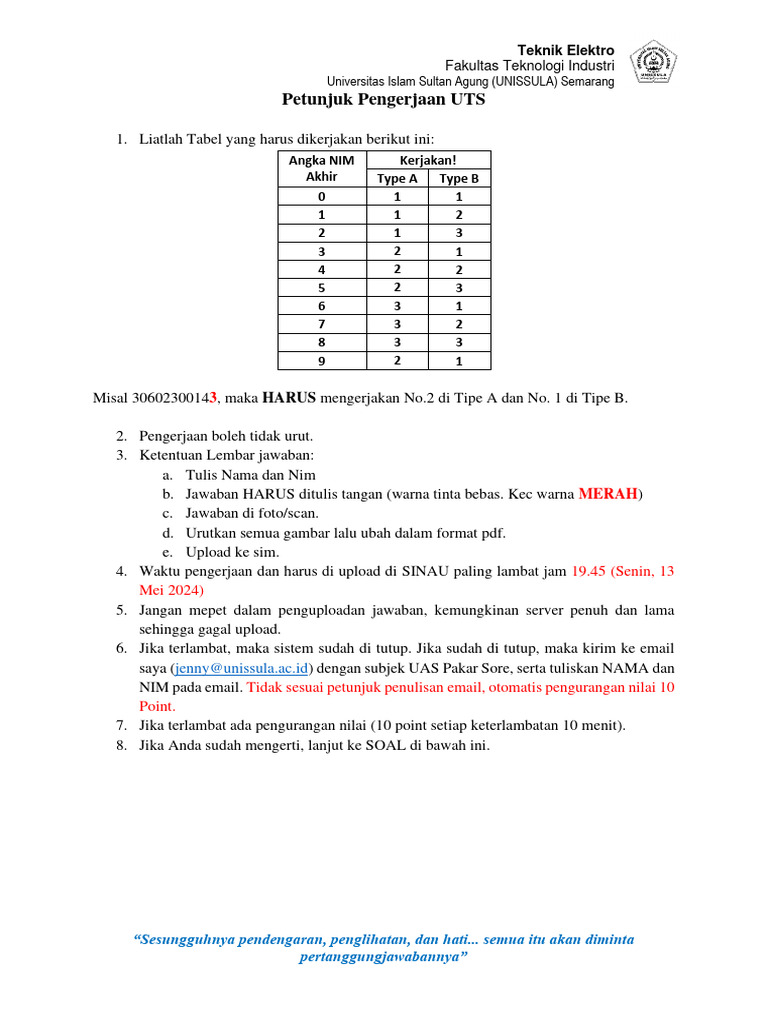 UTS Sistem Pakar Sore 2024 | PDF