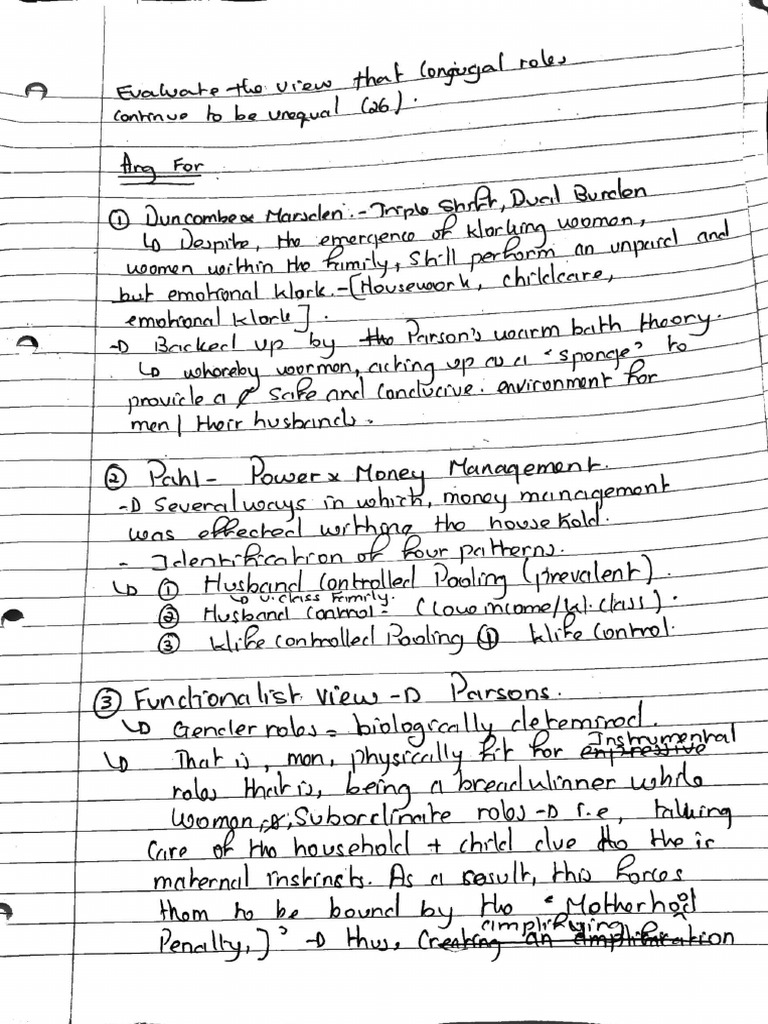 Conjugal Roles | PDF