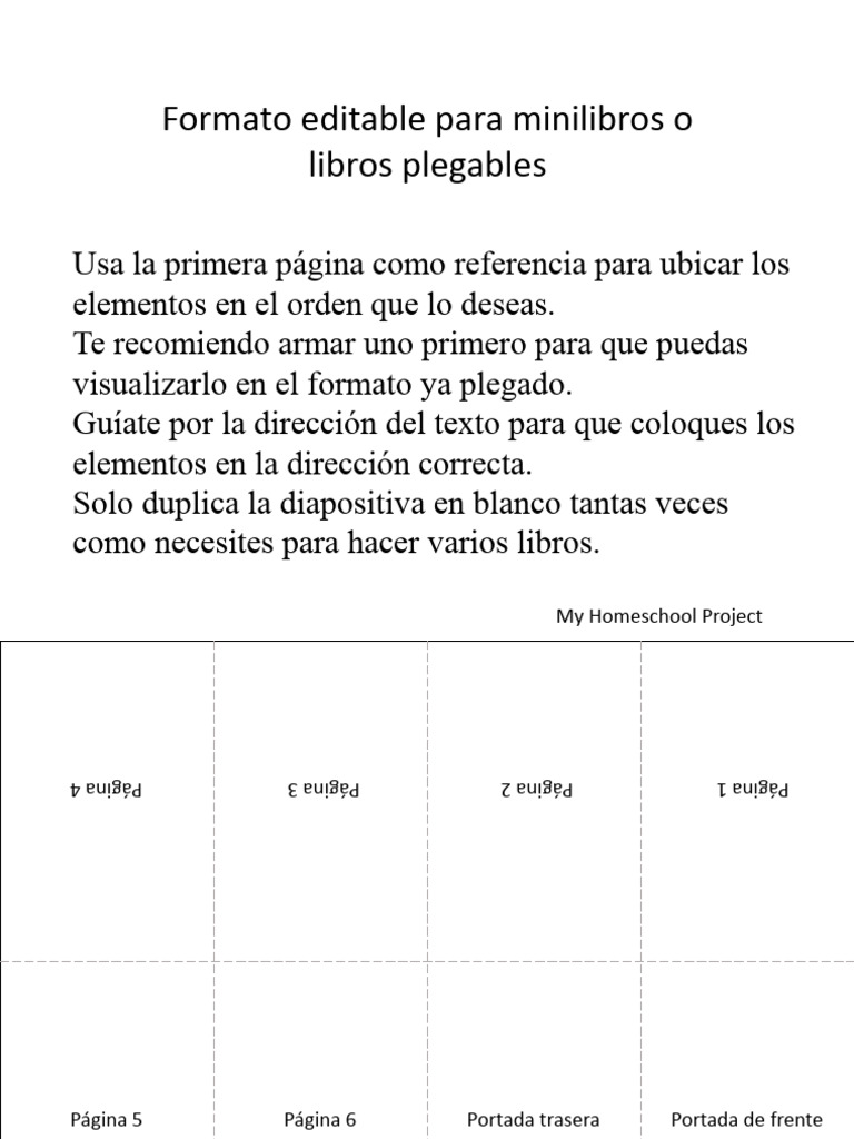 Libros Plegables Editables - My Homeschool Project | PDF | Ficción general