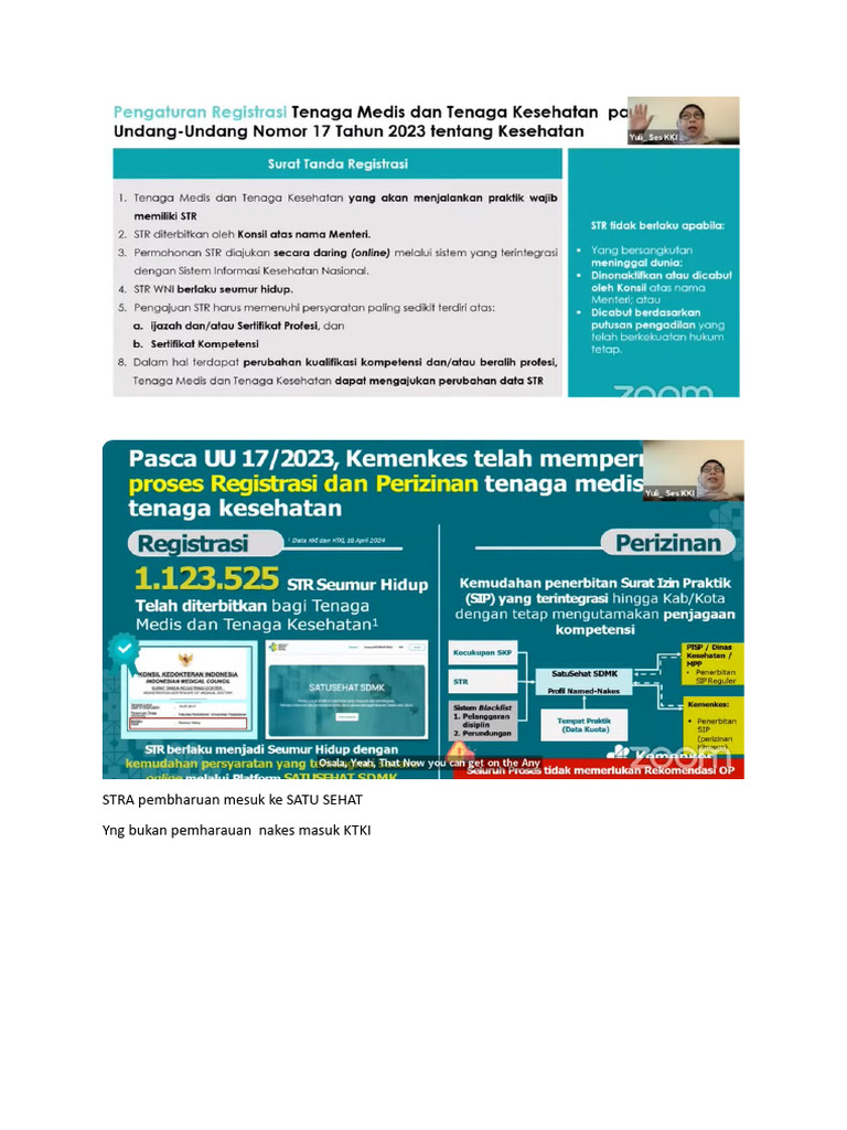 Pembaruan SIPA dan STRA di SATU SEHAT | PDF