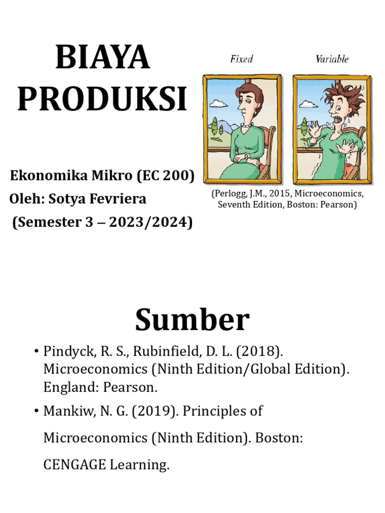 EC200 Pertemuan 5-Teori Biaya | PDF | Pengelolaan Keuangan & Uang | Teknologi & Rekayasa