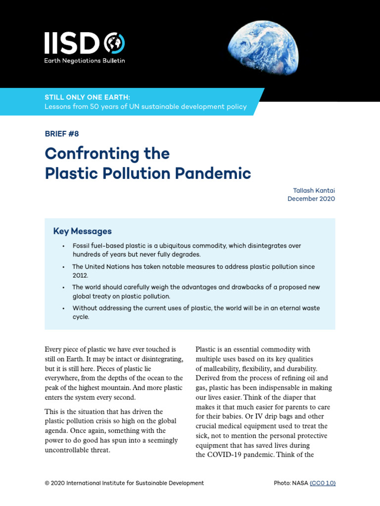 still-one-earth-plastic-pollution | PDF | Plastic | Recycling