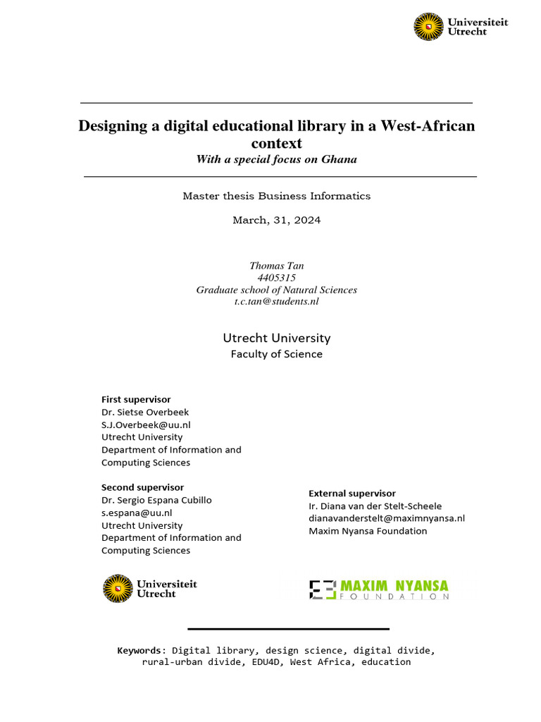 Master Thesis Thomas Tan - Digital Educational Library Design in A West ...