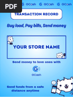 GCash Cash In Form Template | PDF | Business | Finance & Money Management