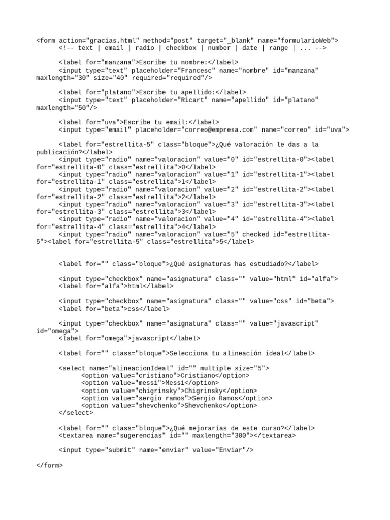 Document de Text Nou | PDF | Desarrollo de software | HTML