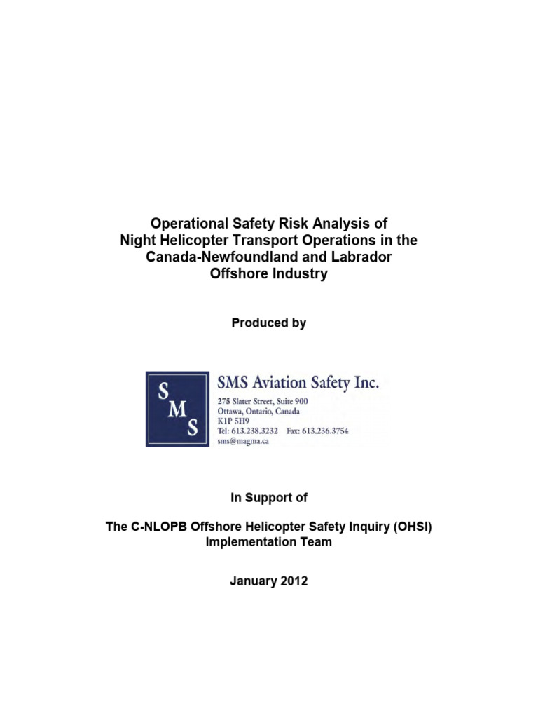 O Sra Report | PDF | Search And Rescue | Risk