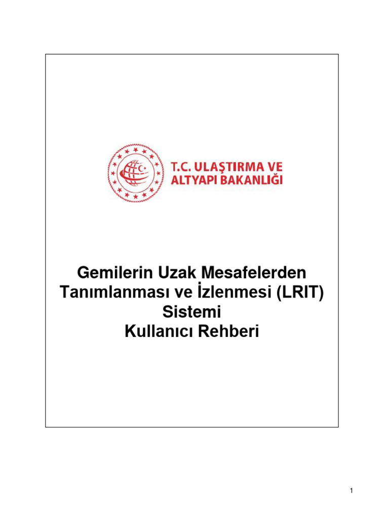 LRIT Kullanıcı Rehberi | PDF