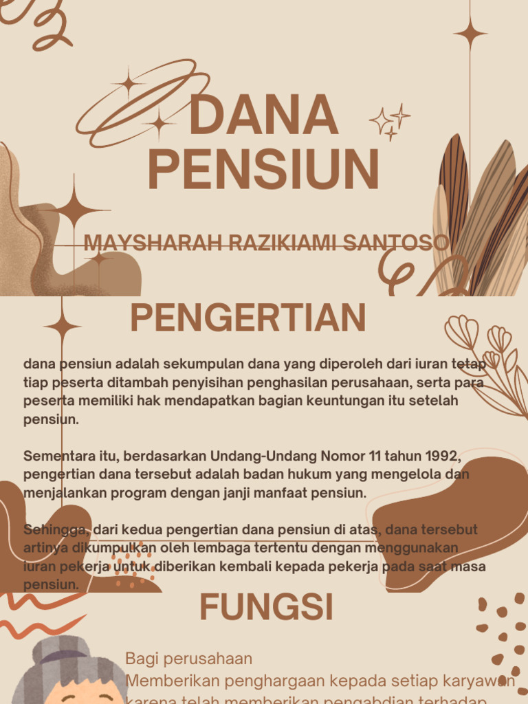 Manfaat dan Program Dana Pensiun | PDF | Karier & Perkembangan