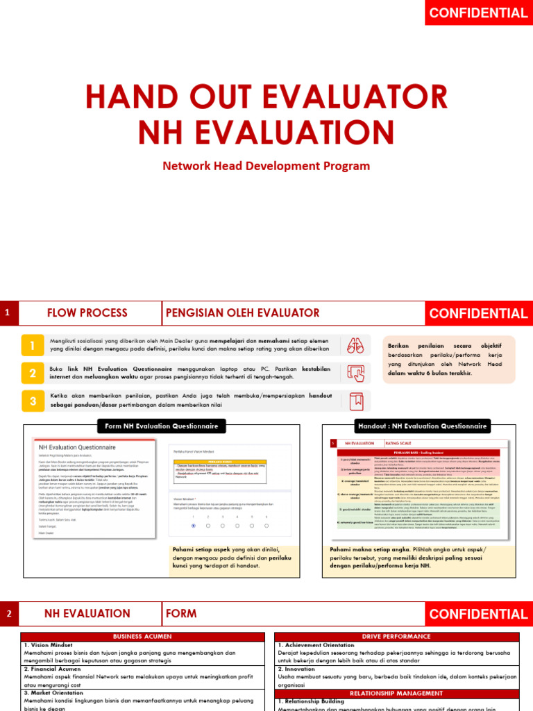 Handout Evaluator - NH Evaluation Questionnaire 2022 | PDF