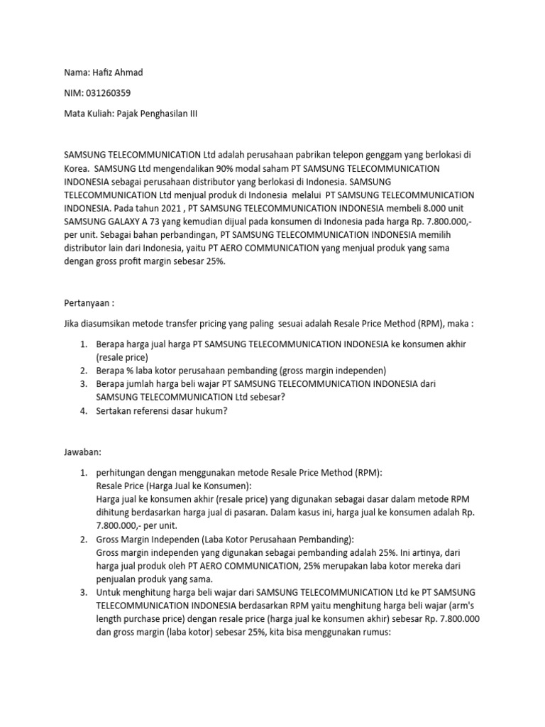 Tugas 3 PPH III | PDF | Teknologi & Rekayasa Tugas 3 PPH III | PDF | Teknologi & Rekayasa