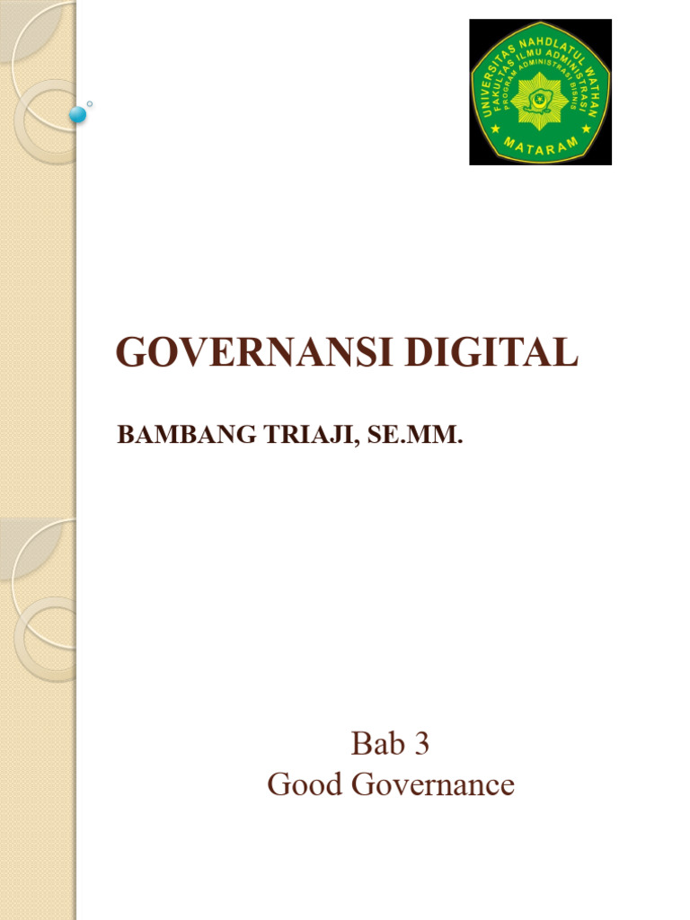 Bab 3 - Governansi Digital | PDF