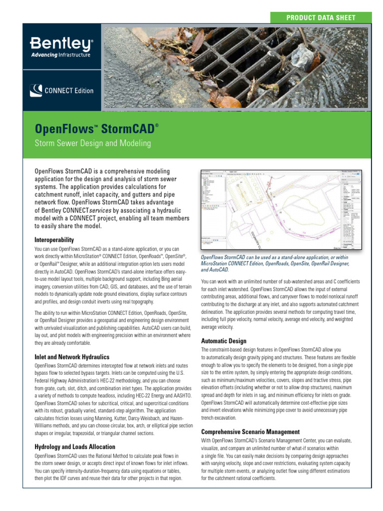 PDS StormCAD LTR EN LR | PDF | Geographic Information System