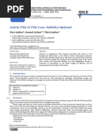 Elsevier SSRN - Word Template | PDF | Microsoft Word | Note (Typography)