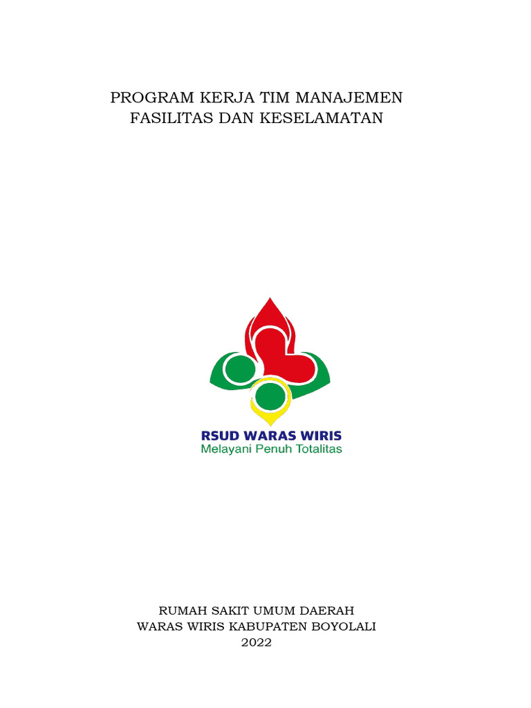Program Kerja Tim Manajemen Fasilitas Dan Keselamatan | PDF