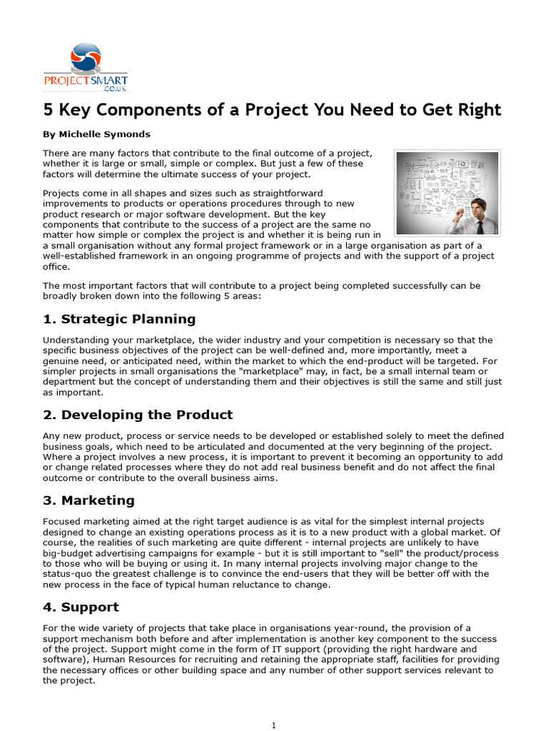 5 Key Components of A Project You Need To Get Right | PDF | Marketing ...