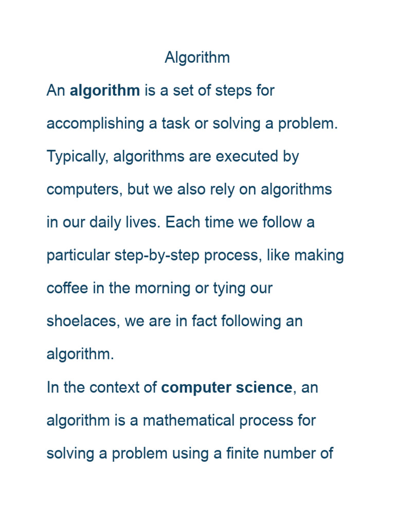 ALGORITHM | PDF | Algorithms | Mathematics