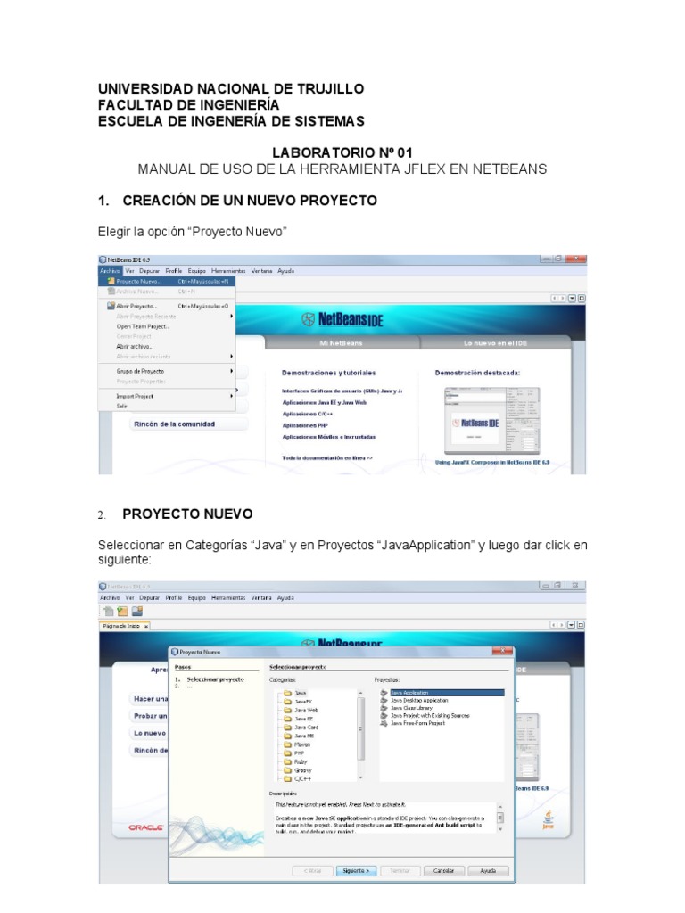 Manual Uso JFLEX | PDF | Archivo de computadora | Java (lenguaje de programación)