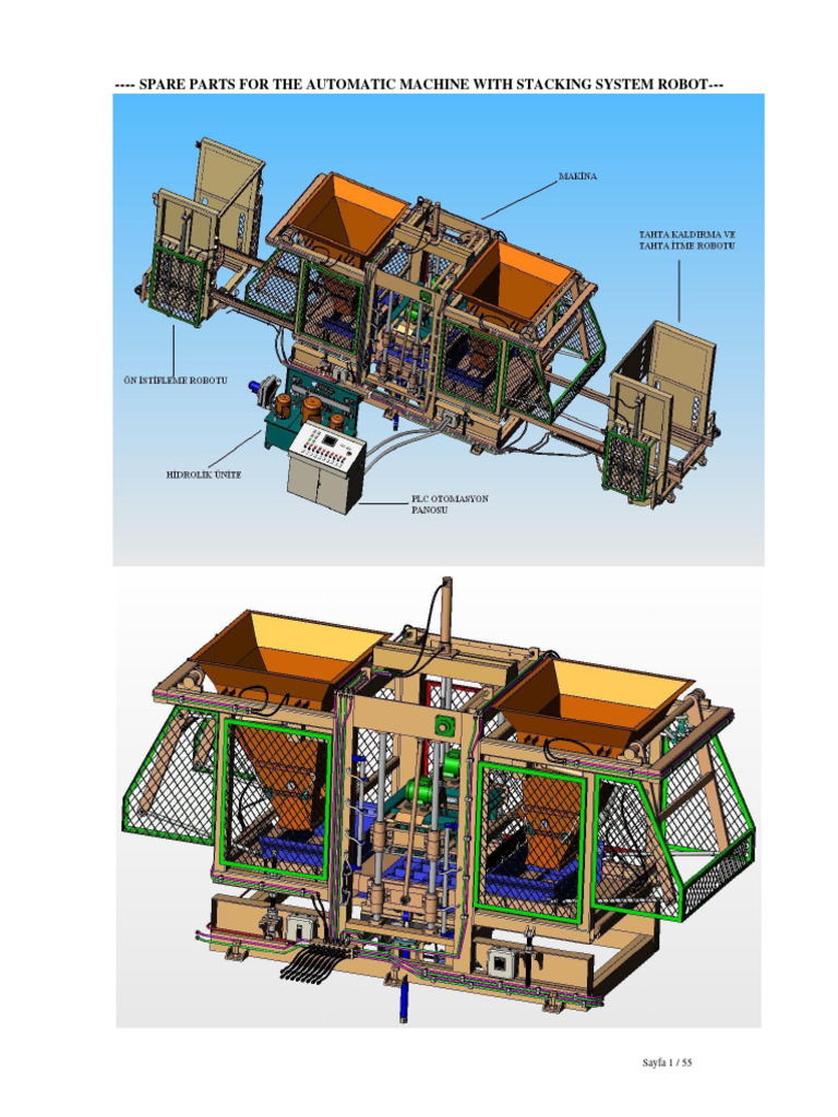 Spare Parts for Stacking Machines | PDF | Pipe (Fluid Conveyance) | Valve