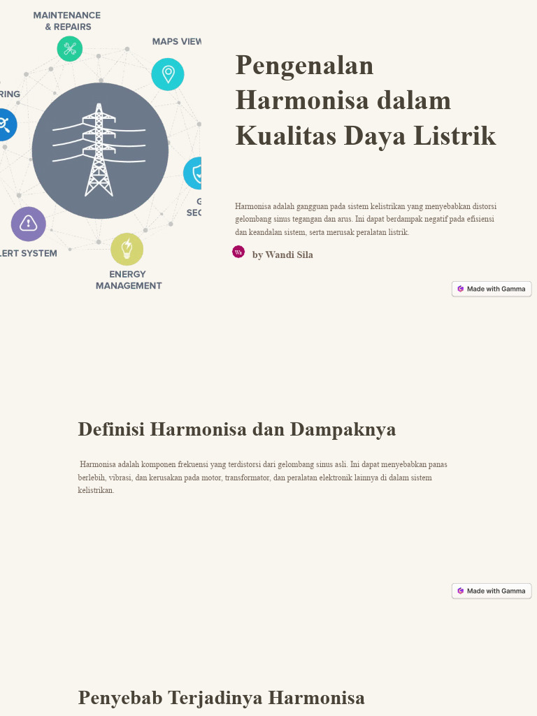 Pengenalan Harmonisa Dalam Kualitas Daya Listrik | PDF