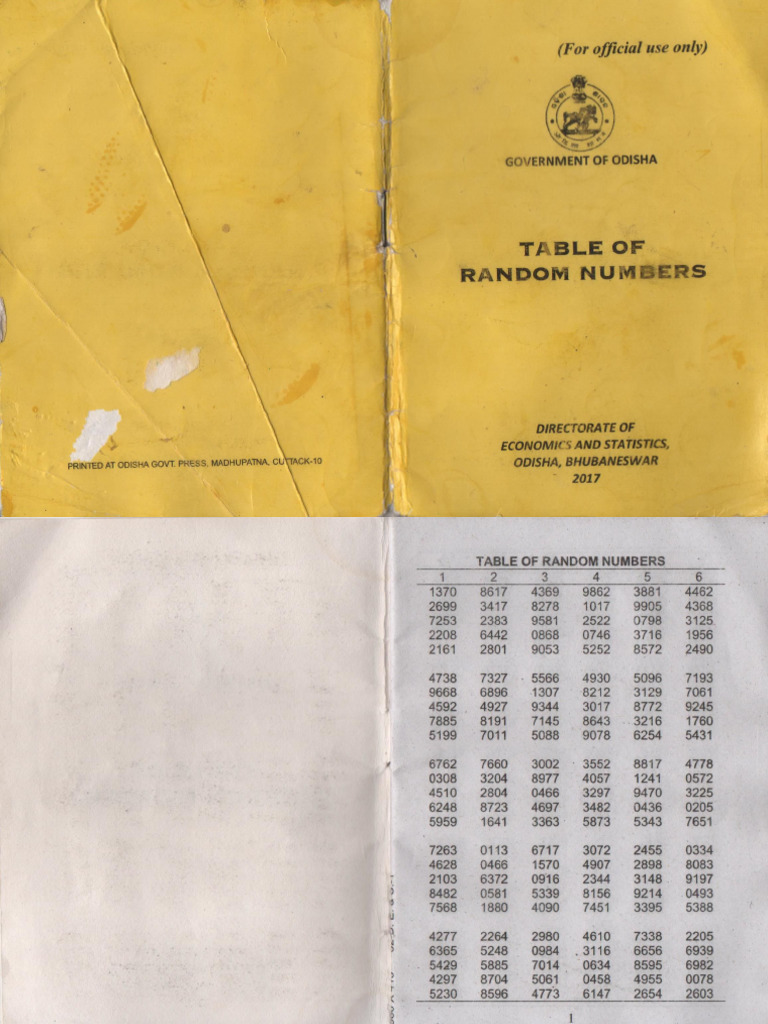Random Teble | PDF